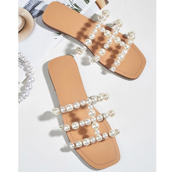 Shoes | Pearl Slide Sandals | Poshmark
